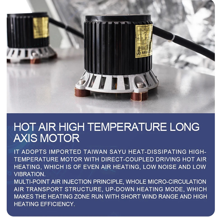 6 Upper/6 Lower Heating Zones Reflow Oven (Chain-driven Rail-guided ...
